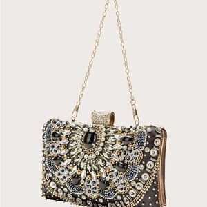 Bags | Luxury Embellished Clutch Bling Bag | Poshmark